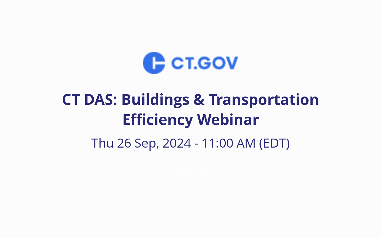 CT DAS: Buildings & Transportation Efficiency Webinar