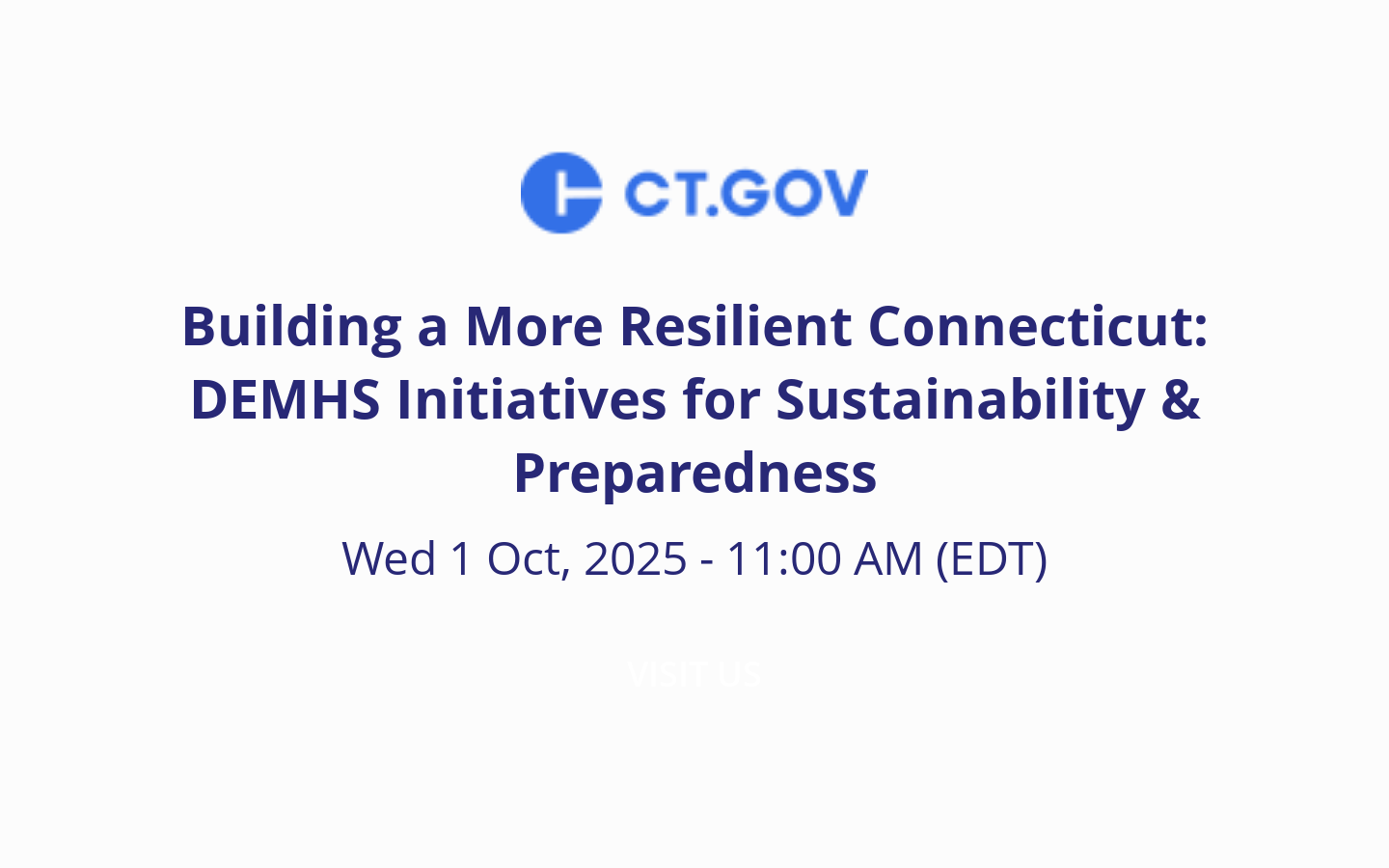Building a More Resilient Connecticut: DEMHS Initiatives for ...