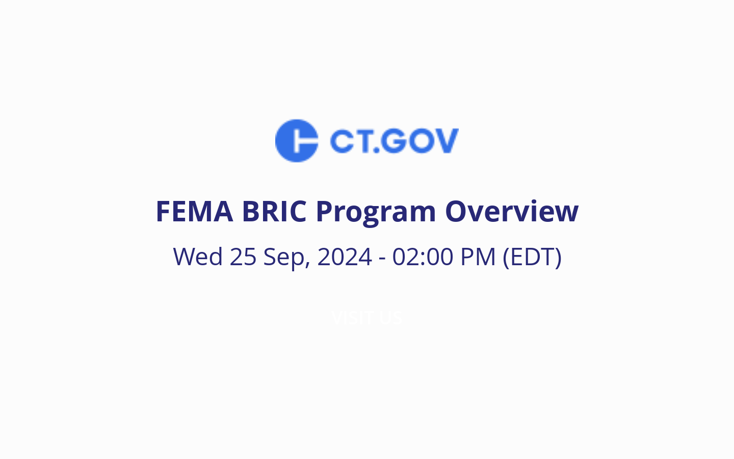 FEMA BRIC Program Overview