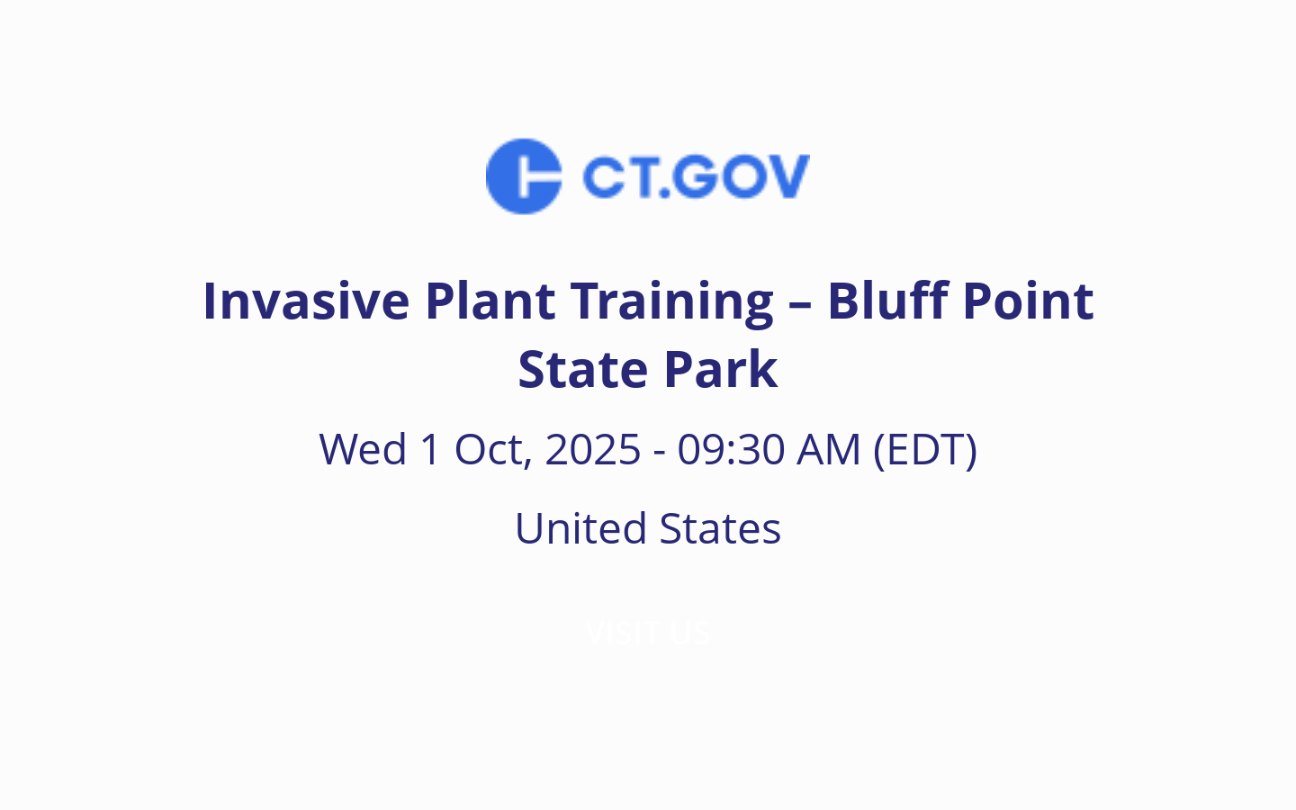 Invasive Plant Training – Bluff Point State Park