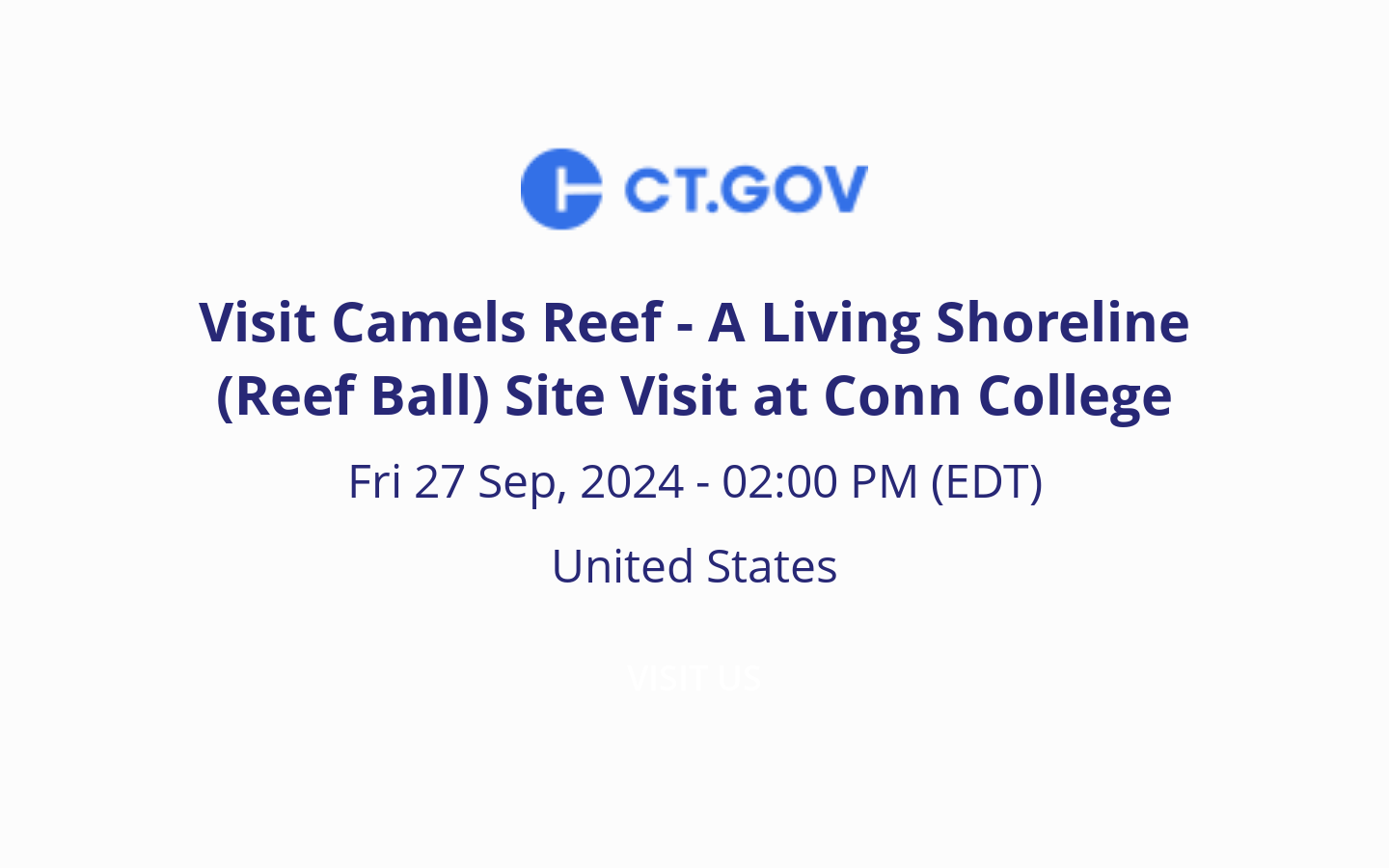 Visit Camels Reef - A Living Shoreline (Reef Ball) Site Visit at Conn ...